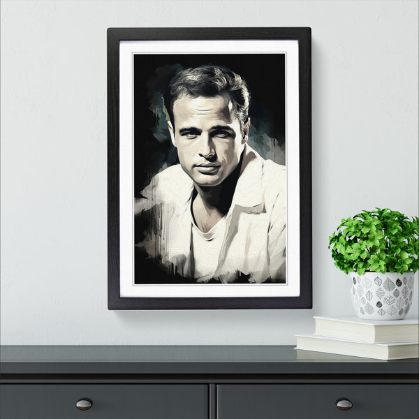 Marlow Home Co. Marlon Brando Romanticism - Single Picture Frame Print ...