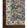 Bungalow Rose Damia Oriental Hand Hooked Wool Area Rug in Ocean/Beige ...
