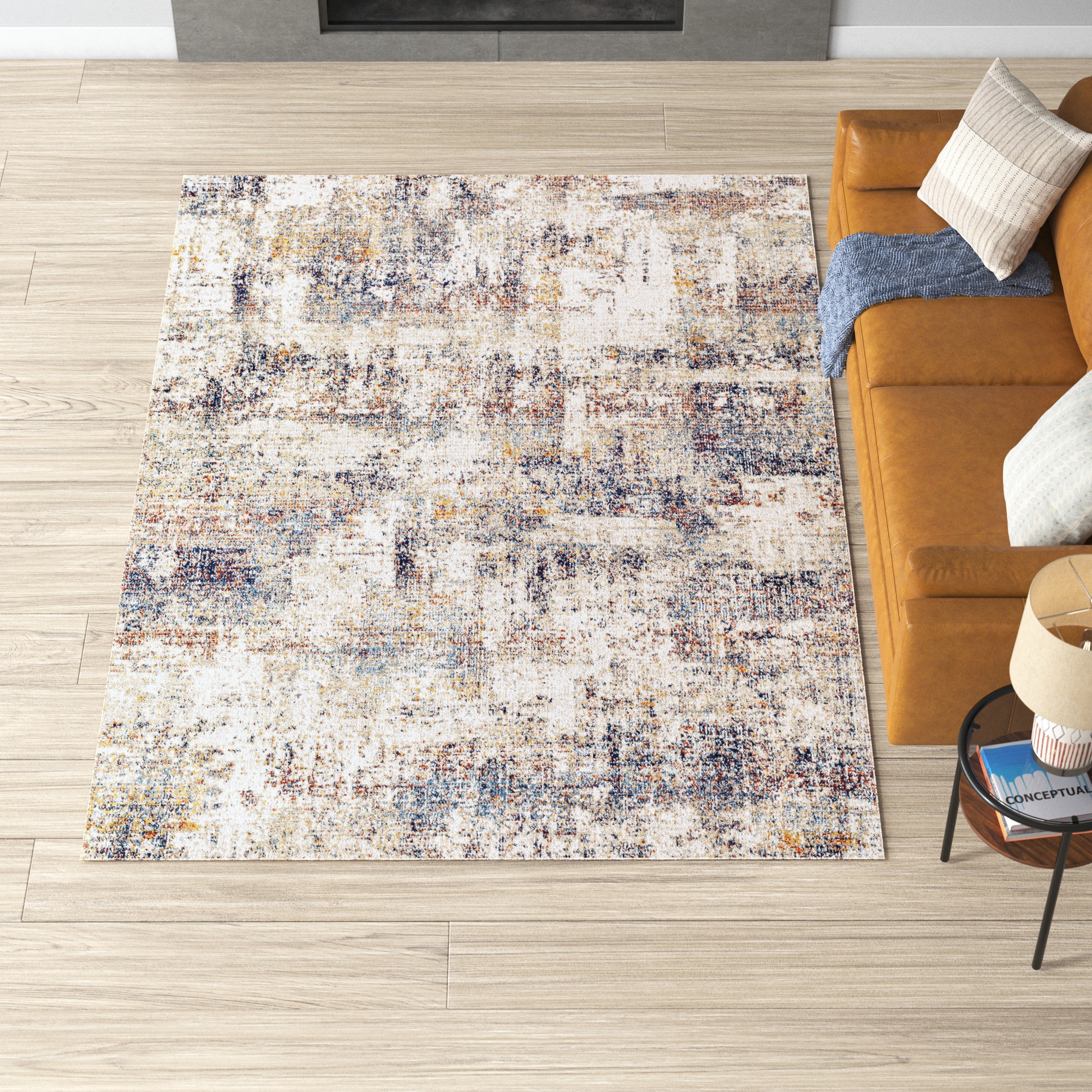 Trent Austin Design Dunnell Abstract Machine Woven Indoor / Outdoor ...