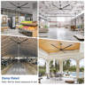 Latitude Run® 72/84/96/120 Inch Industrial DC Motor Ceiling Fan, Large ...