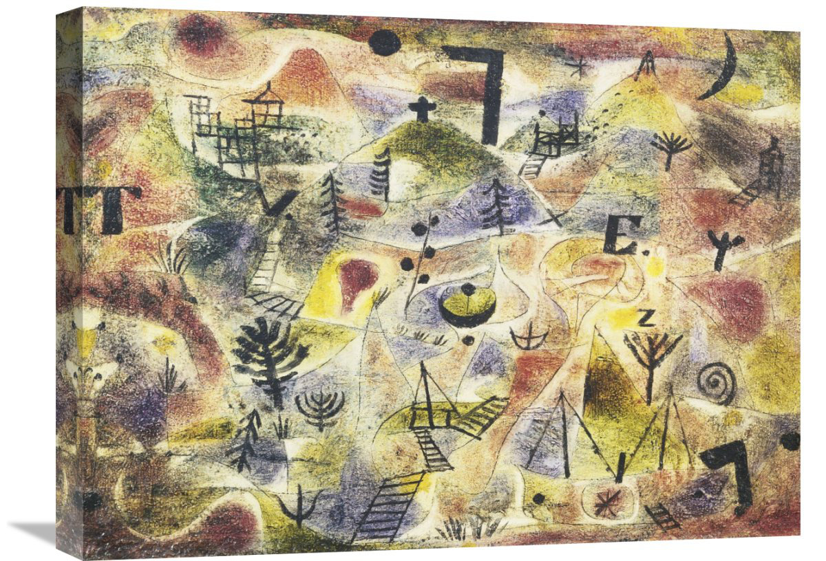 Vault W Artwork Abstract Painting by Paul Klee - Print on Canvas ...