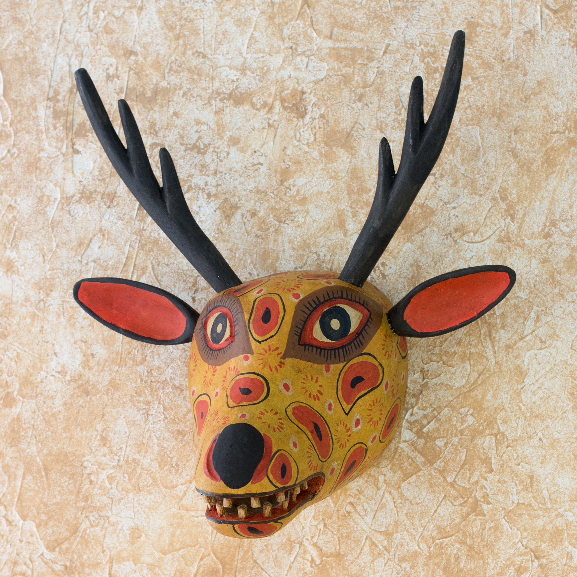 Bloomsbury Market Handcrafted Wood Animal Mask Wall Décor - Wayfair Canada