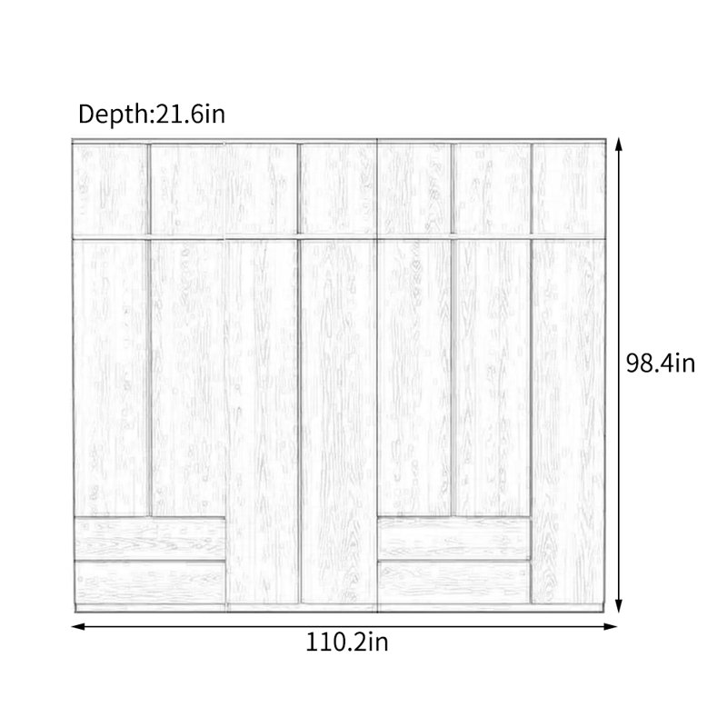 Parttlion European style modern simple wardrobe | Wayfair