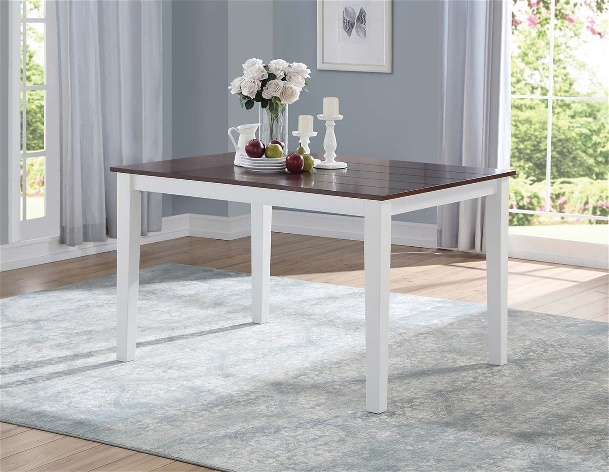 Winston Porter Two-Tone Dining Table | Wayfair