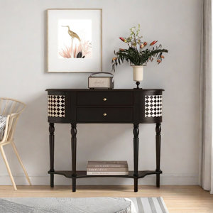 Liu's ink furniture Modern Semi-Circular Console Table | Wayfair