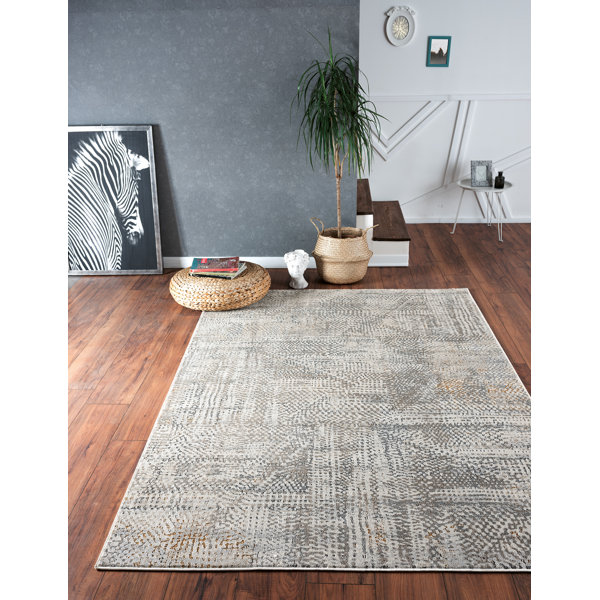 17 Stories Taupe Rug | Wayfair
