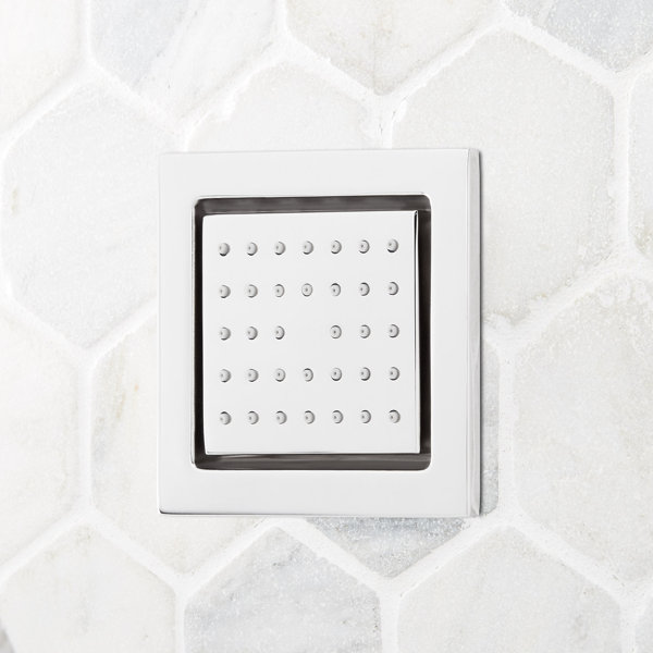 Signature Hardware Square Flush-Mount Swivel Body Spray 2.5 GPM | Wayfair