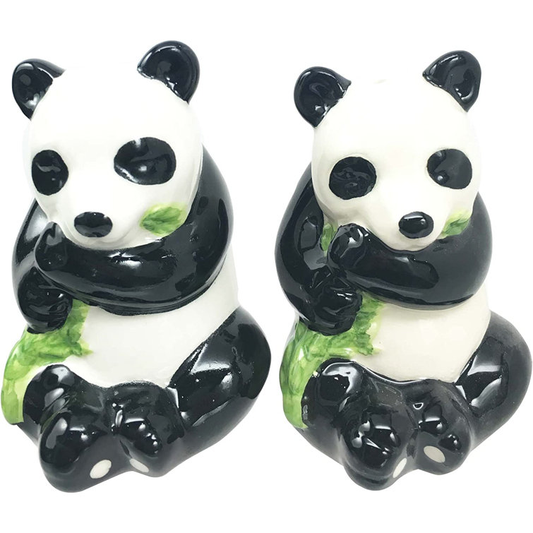 Bungalow Rose Adorable Bamboo Loving China Giant Panda Bear Salt Pepper ...