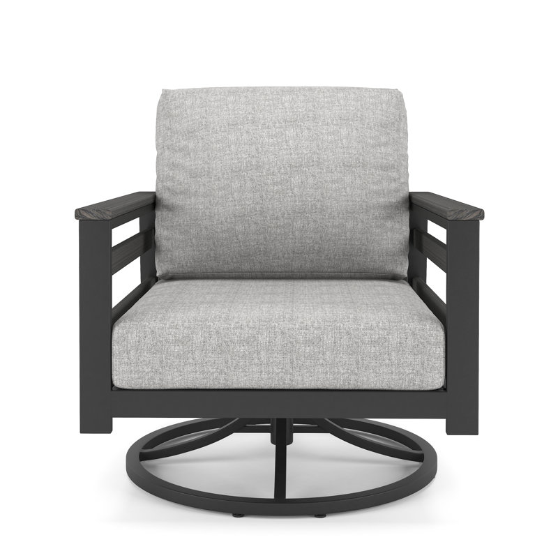 Birch Lane™ Townsend Patio Swivel Rocker Chair with Sunbrella Cushions ...