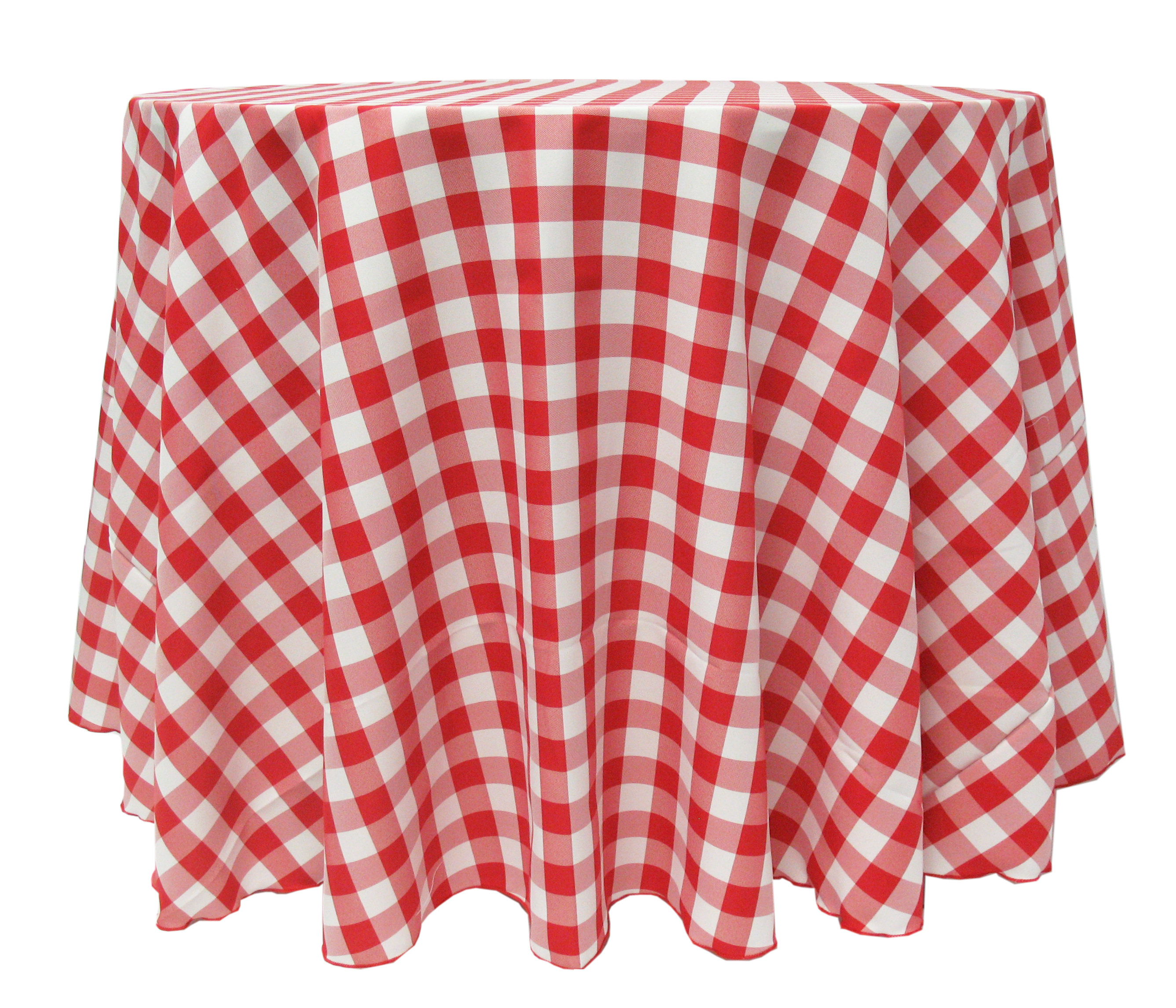 Gracie Oaks - Round Polyester Gingham Checkered Tablecloth | Wayfair