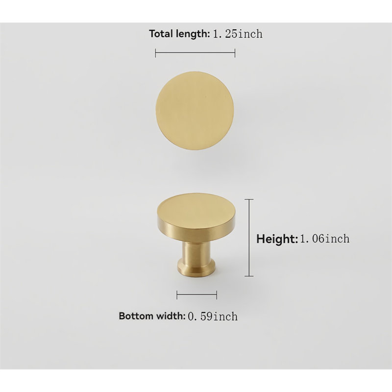 LIYONG 5/4" Diameter Circle Knob Multipack | Wayfair
