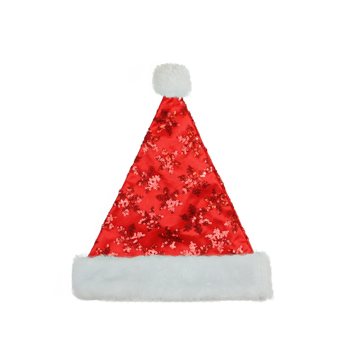 The Holiday Aisle® Snowflake Christmas Santa Hat Costume Accessory ...