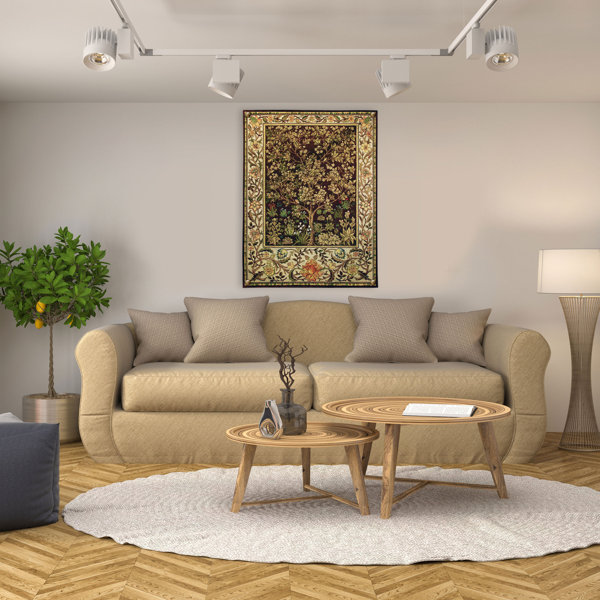 Fine Art Tapestries "Tree of Life" Umber BW Tapestry & Reviews | Wayfair