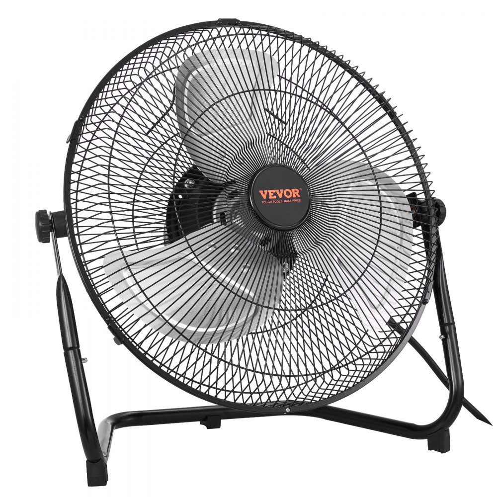 VEVOR 14 Inch Floor Fan 3 Speeds 360° Adjustable Tilt High-Velocity ...
