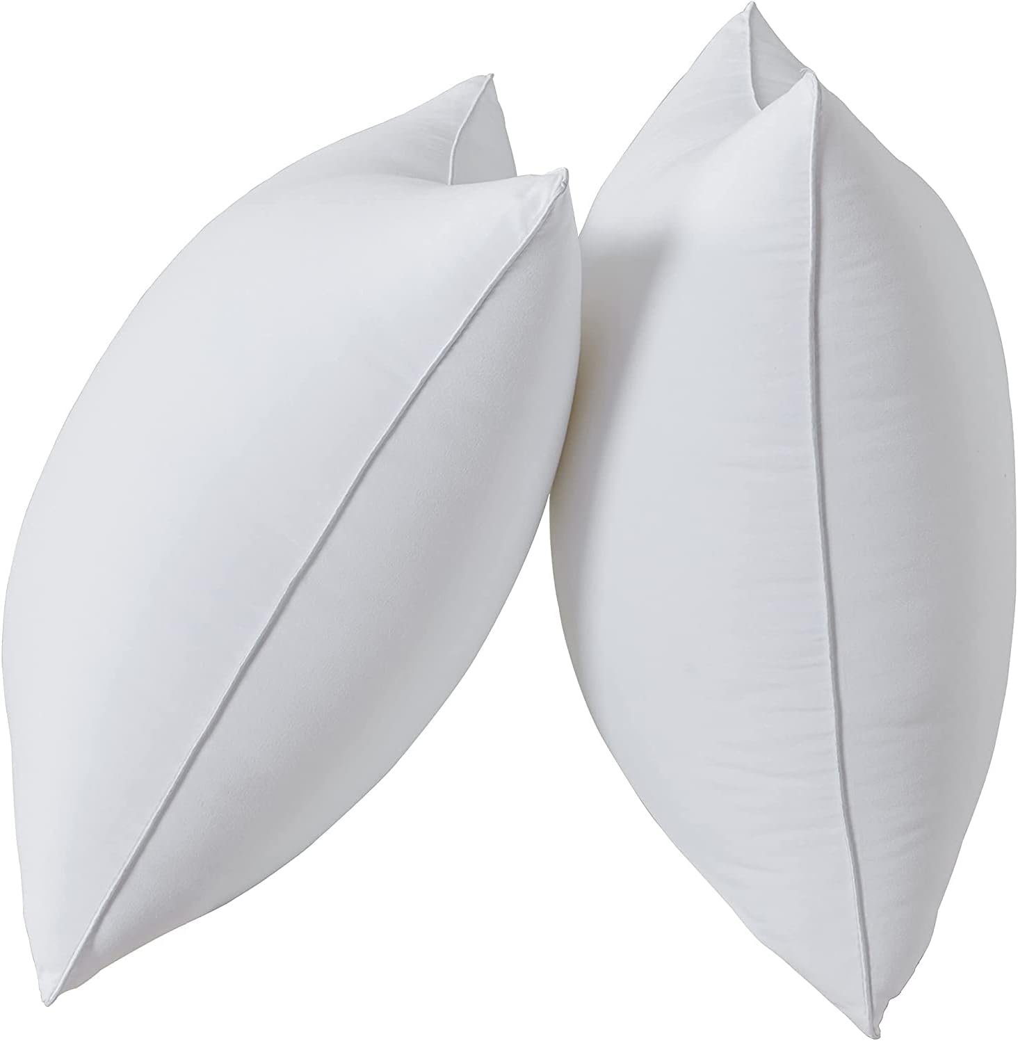 AMIPOR 18 X 18 Pillow Inserts Set Of 2 White Throw Pillow Inserts With ...