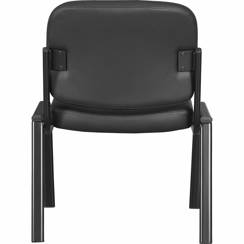 Lorell Deluxe Leather 4-Leg Guest Chair | Wayfair