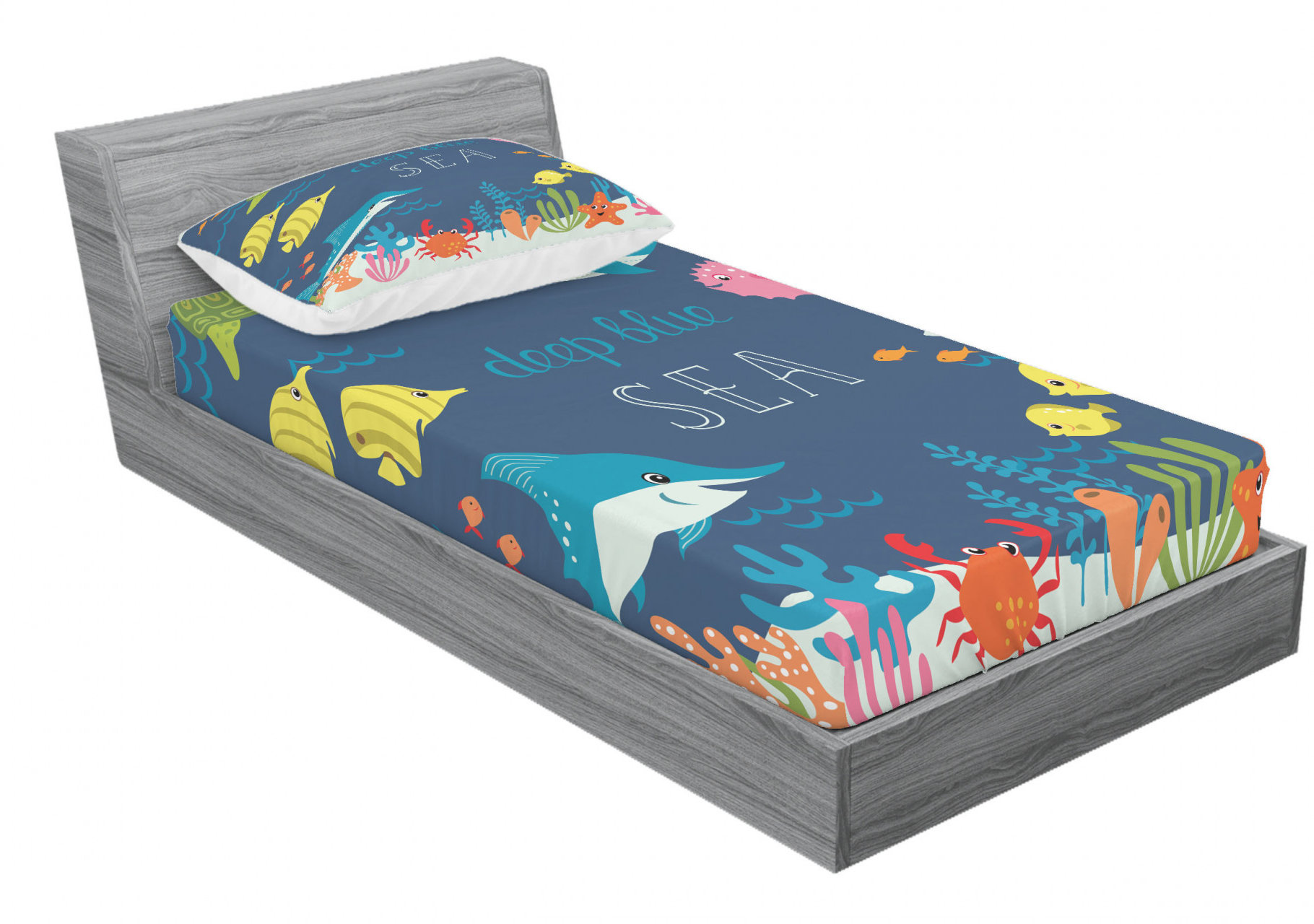 Ambesonne Cartoon Sheet Set | Wayfair