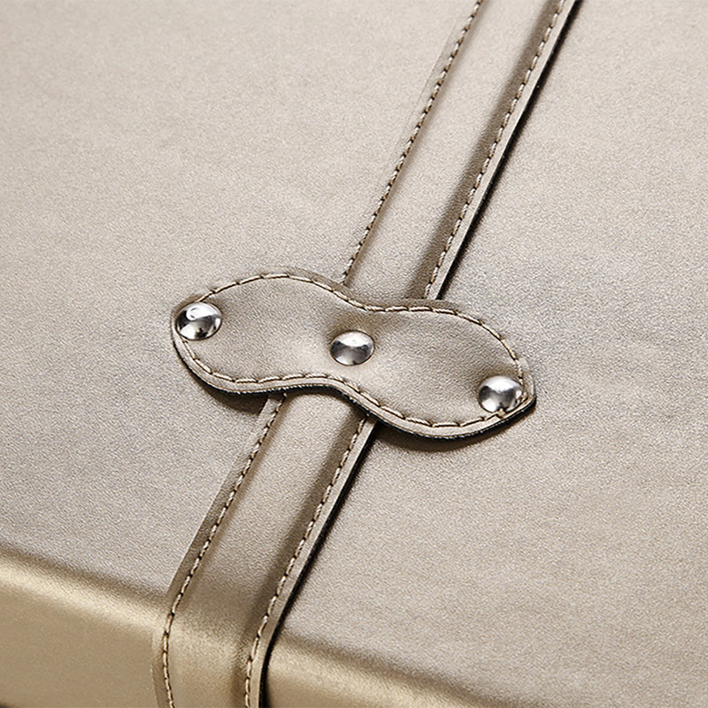 DormCo Texture Brand Designer Trunk with Wheels - Faux Leather ...