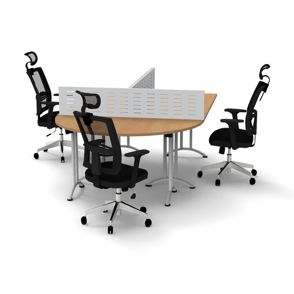 Inbox Zero Half-circle Meeting Table | Wayfair