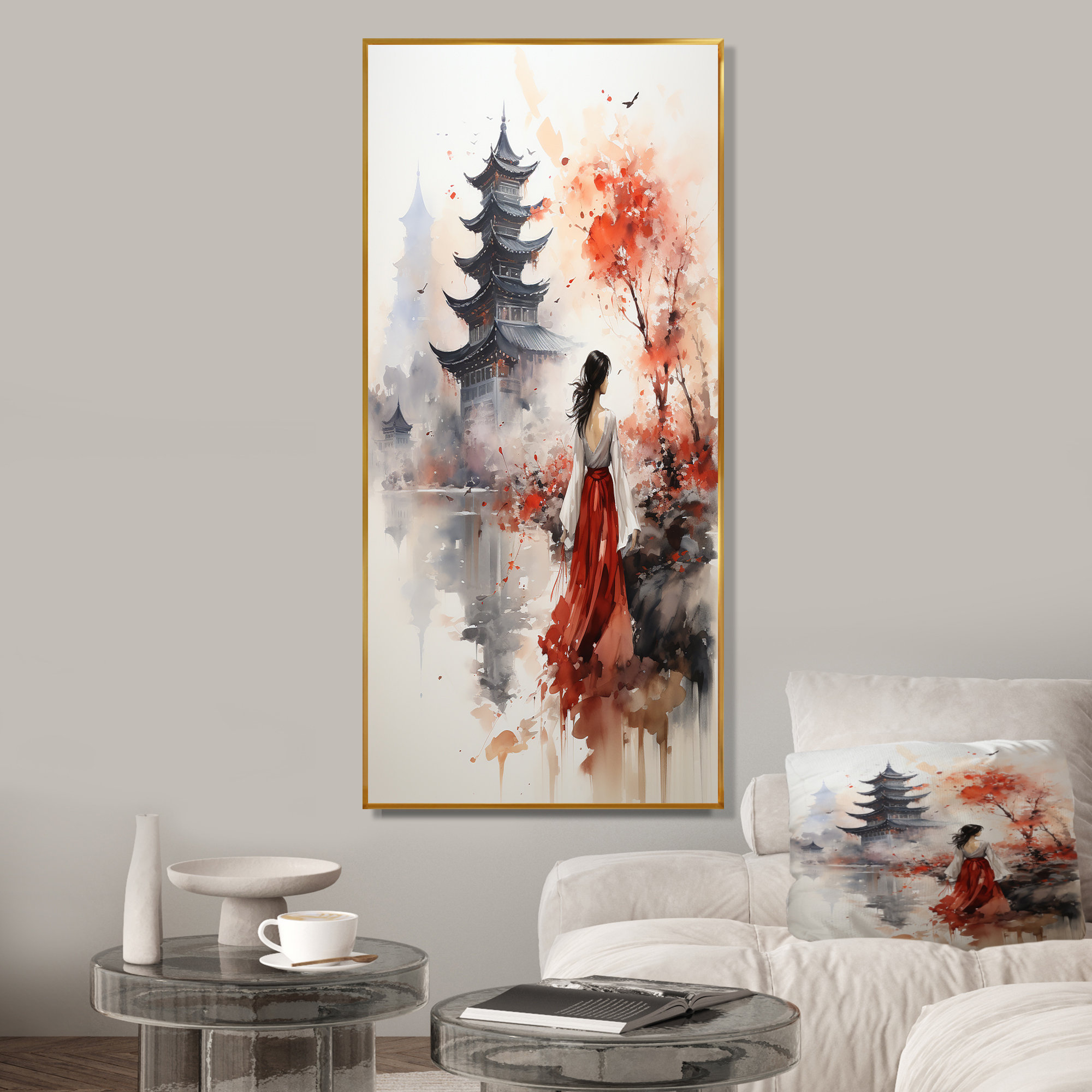 Winston Porter Essense Of China Woman Silhouette - China Art Wall Art ...