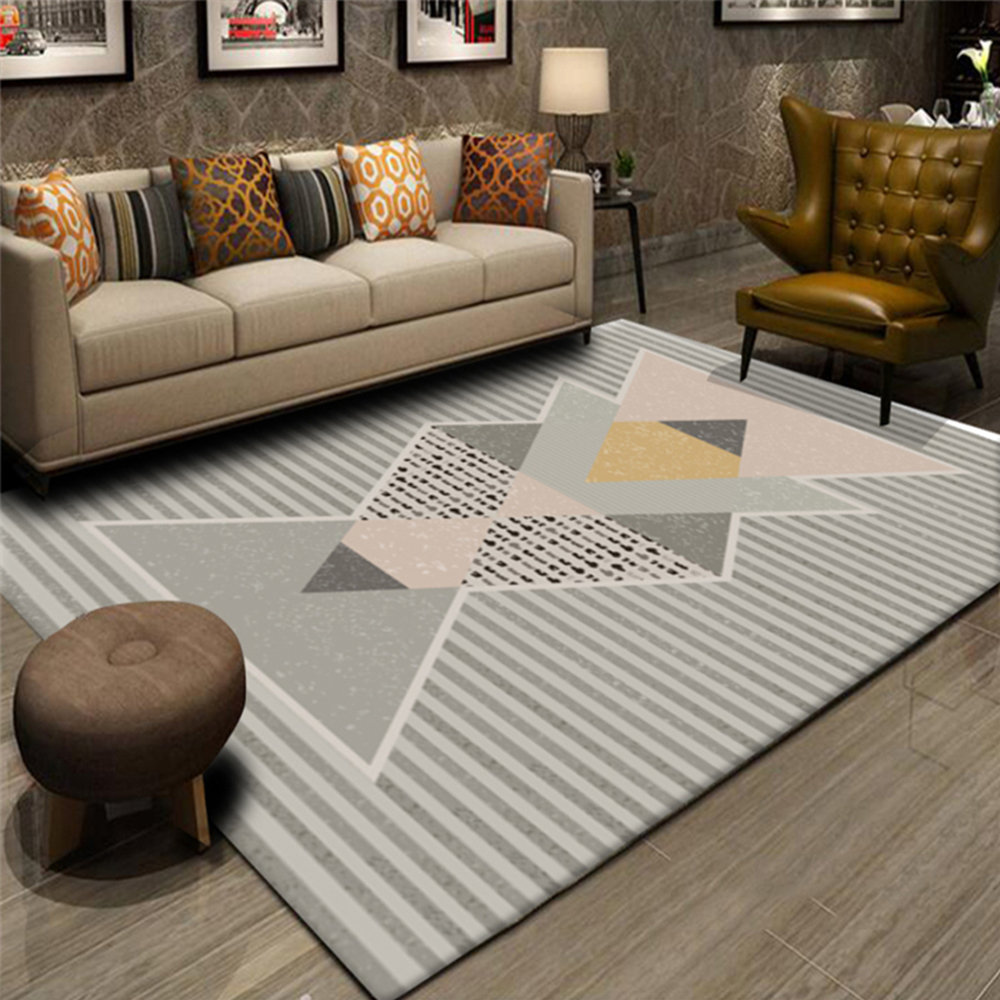 George Oliver 5.2X8ft Contemporary Area Rugs Crystal Velvet Printed ...
