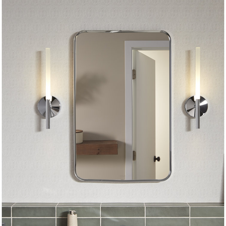 KOHLER Essential Rectangular Wall Mirror, Bathroom / Vanity Mirror with ...