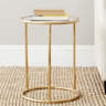 Mercer41 Myrtille Glass Top Frame End Table & Reviews | Wayfair