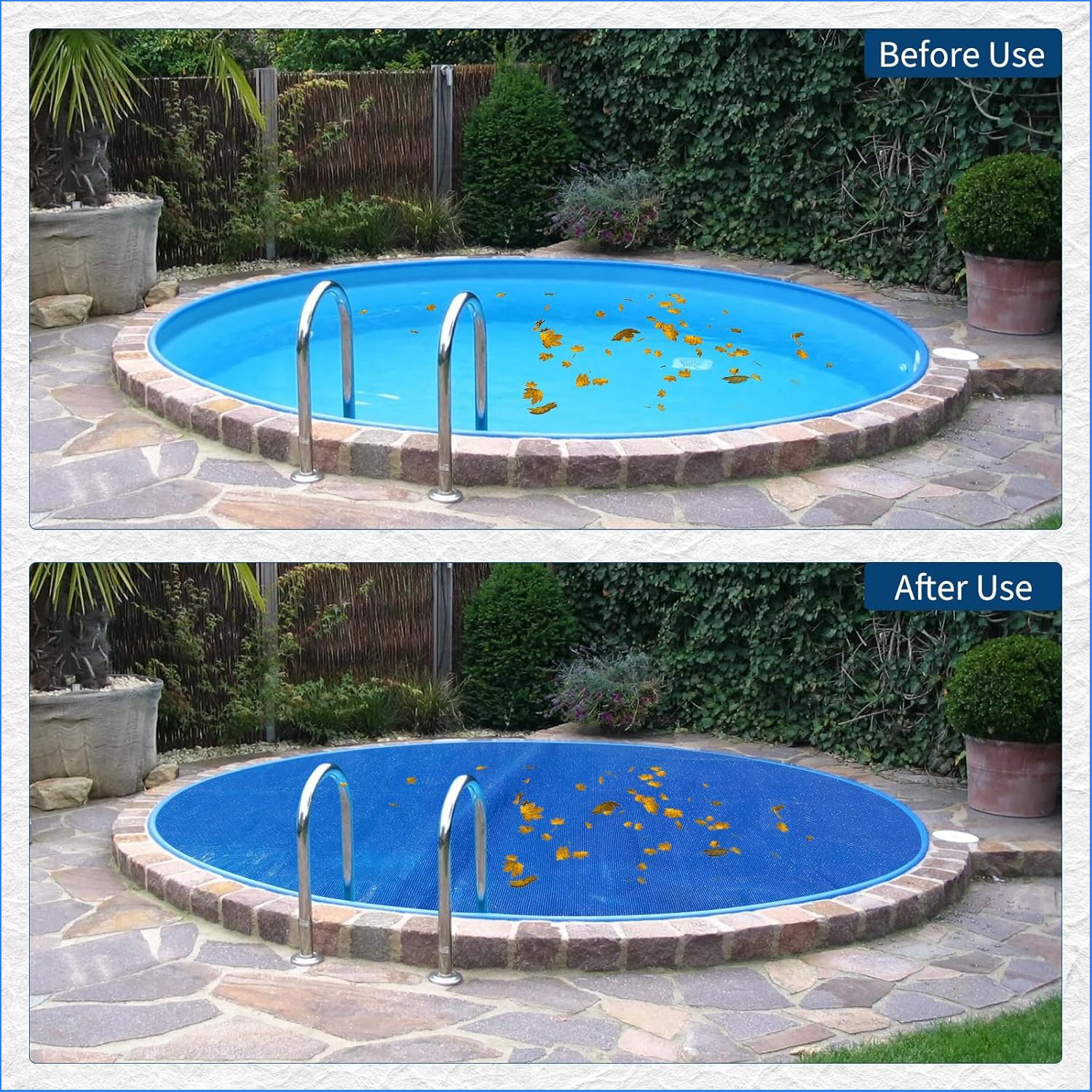 babevy 16 Mil Rectangle Solar Pool Cover 12 X 32 Ft, Bubble Pool Cover ...