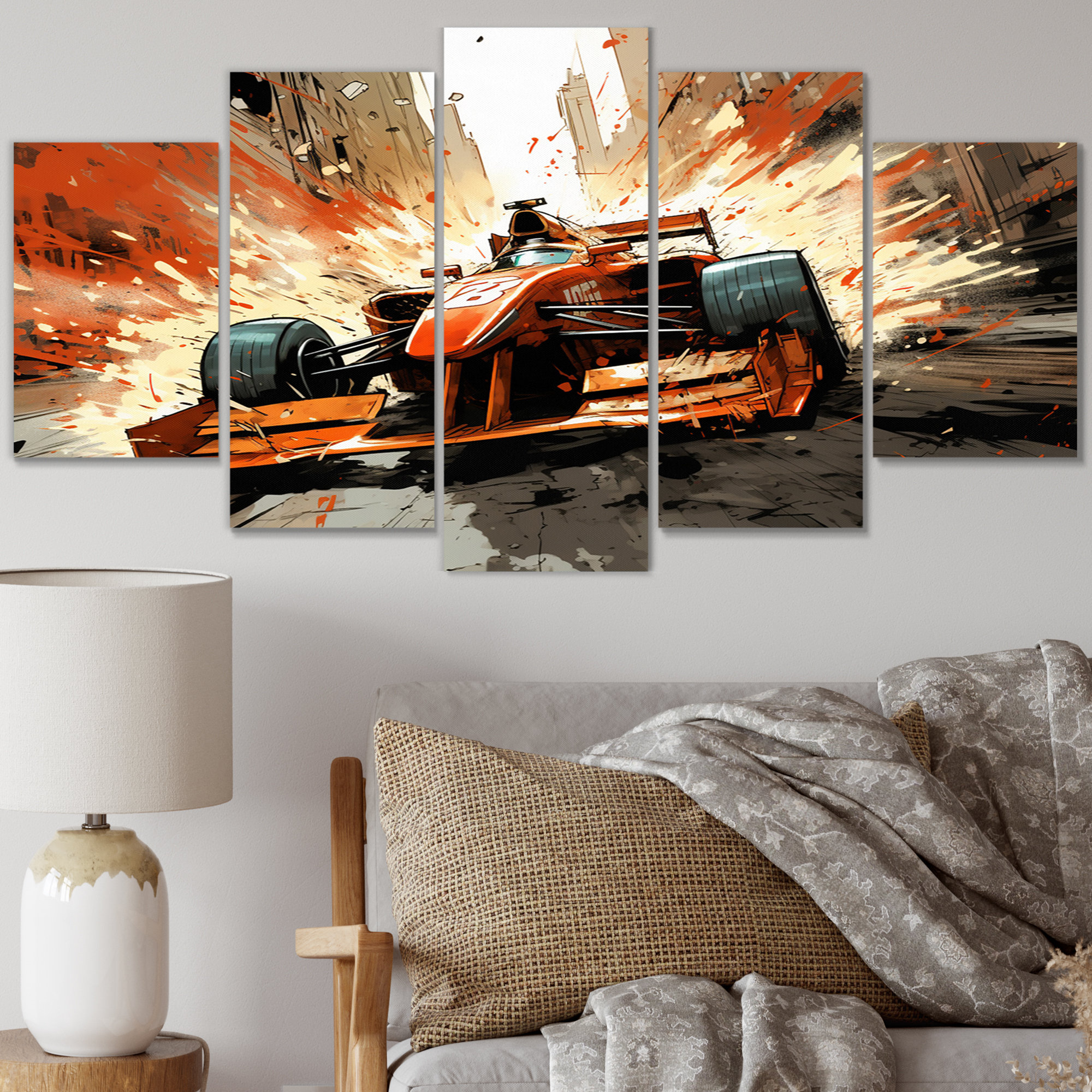 Trent Austin Design® Retro Grand Prix Sports Car Illustration V - Cars ...