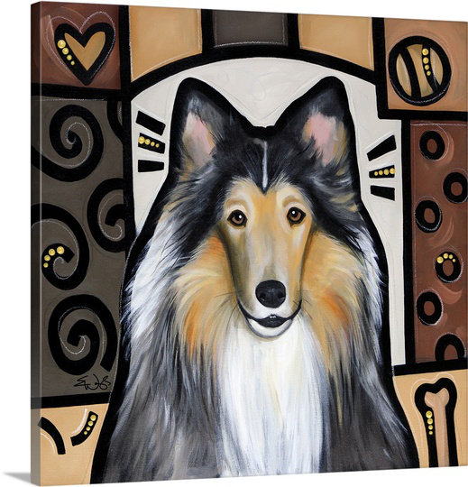 Isabelle & Max™ Evadne " Collie Pop Art " by Eric Waugh - Wayfair Canada