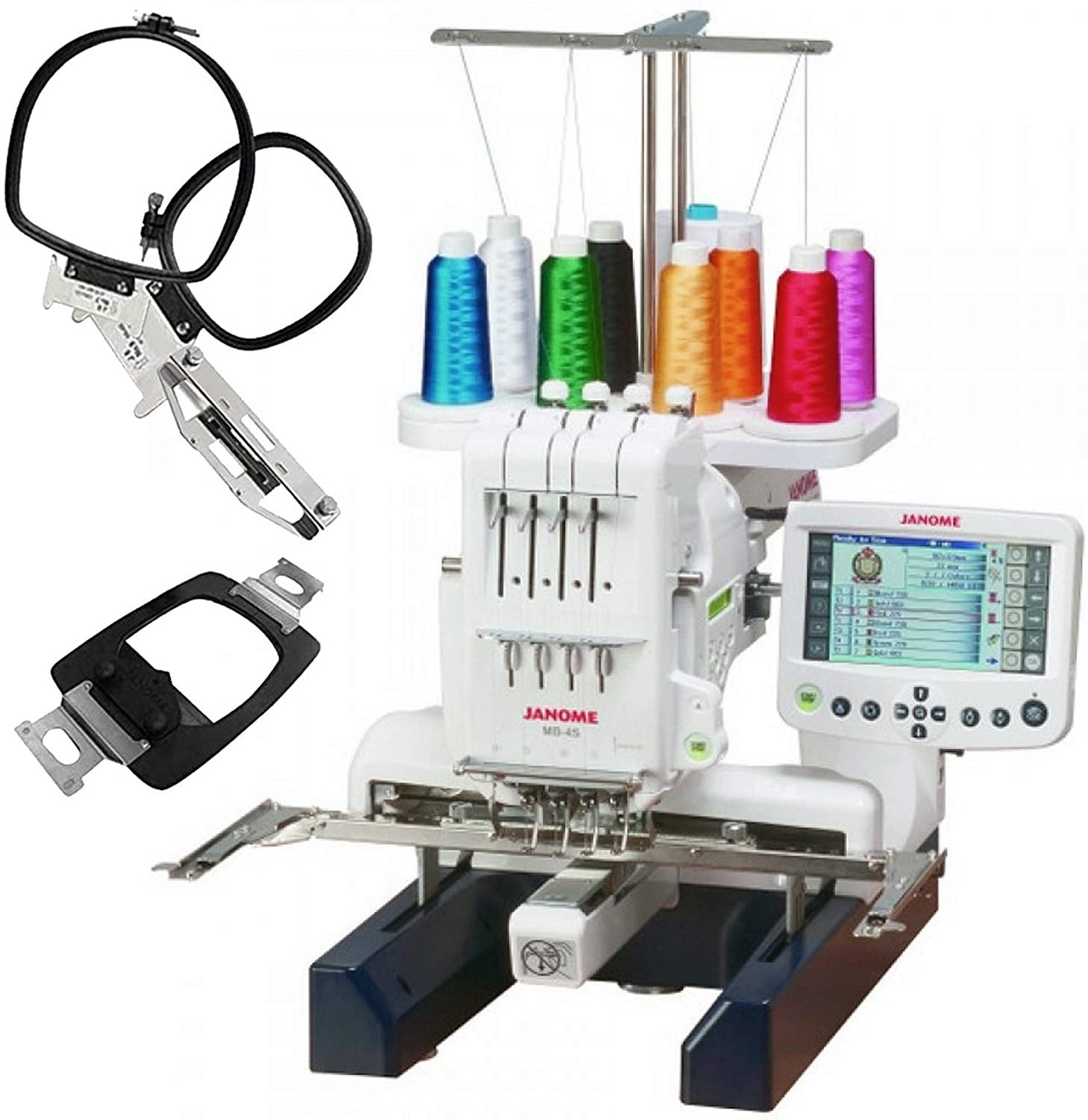 Janome MB4S Home Use 4-Needle Computerized Embroidery Machine w/ Free ...