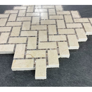 ES Stone Straight Edge Natural Stone Marble Mosaic Sheet Wall Floor Use ...