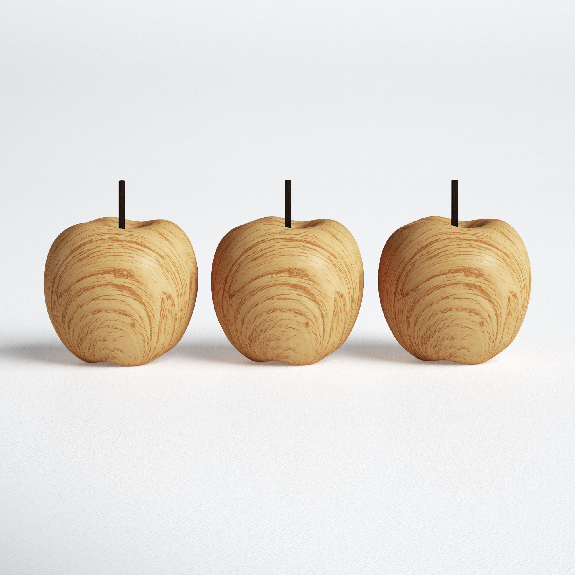 Joss & Main Sm. Ceramic Faux Chestnut Grain Apple | Wayfair