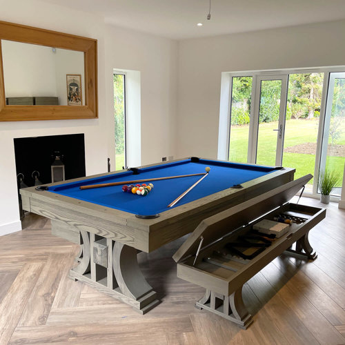 HomeSeason Madero8' Slate Pool Table W/wo Dining Top | Wayfair