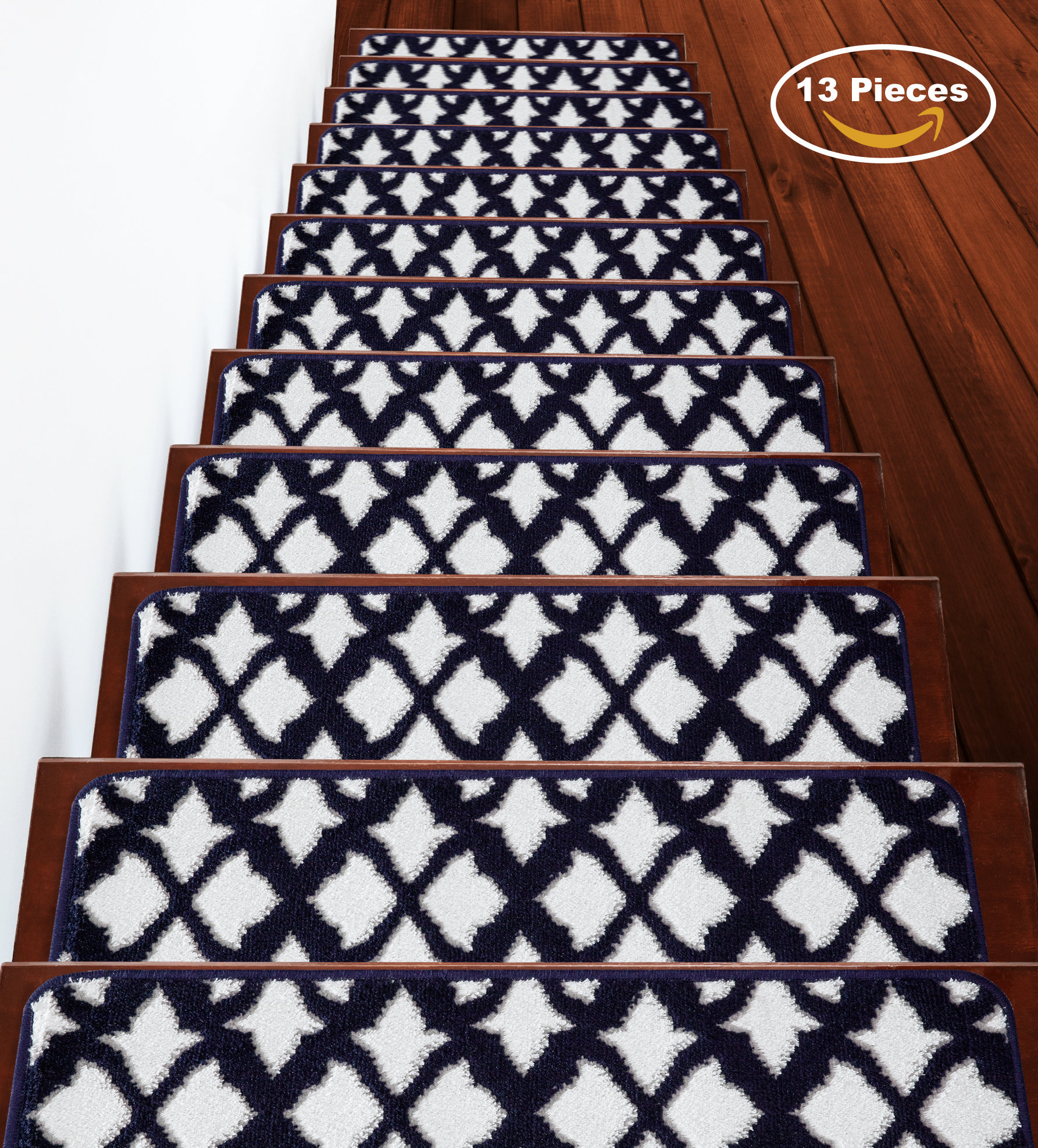 Alcott Hill Salas Trellis Vibrant and Soft Stair Tread - Wayfair Canada