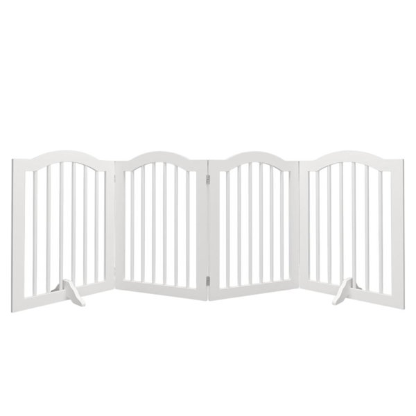 Archie & Oscar™ 27.6" Tall Freestanding Pet Gate – 4-Panel Foldable ...