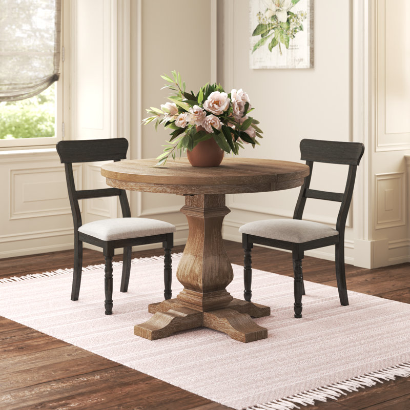 Kelly Clarkson Home Toccata Extendable Oval Solid Wood Base Dining ...