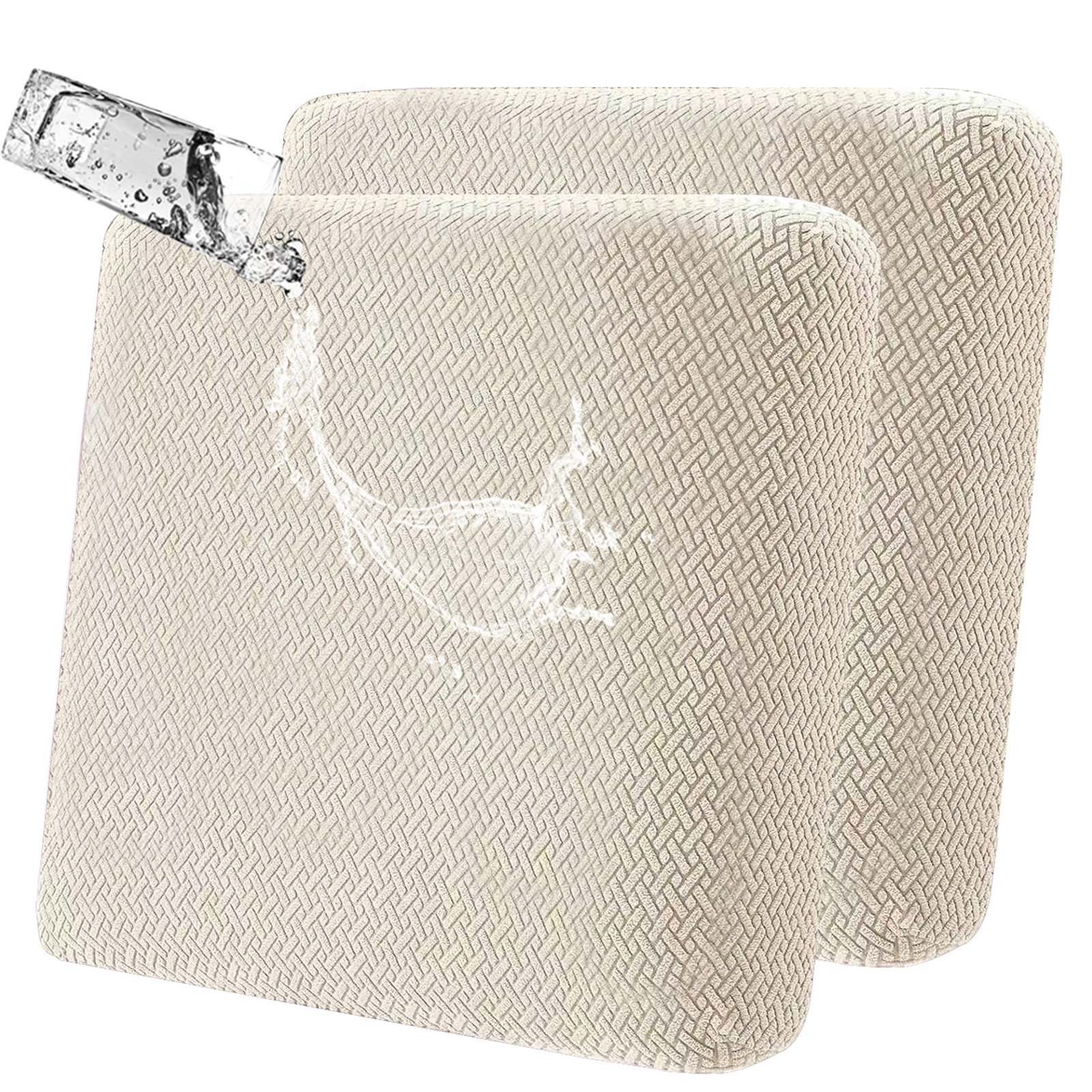 Ebern Designs Fabric Box Cushion Slipcover & Reviews | Wayfair