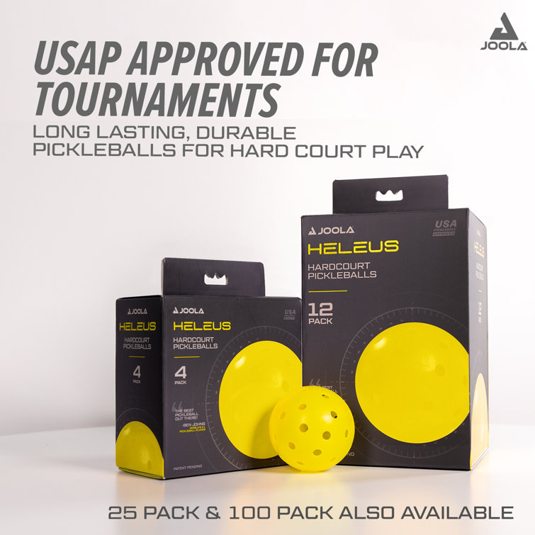 JOOLA Heleus Pickleballs - Durable Pickleballs for Indoor & Outdoor ...