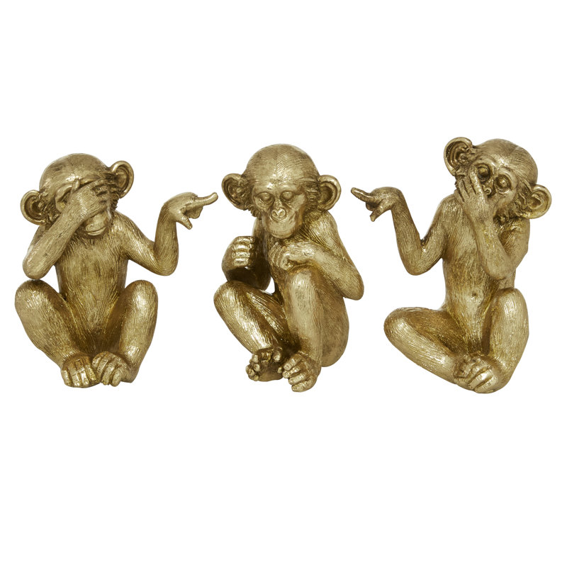 Mercer41 Polystone See No Evil Monkey Decorative Sculpture & Reviews ...