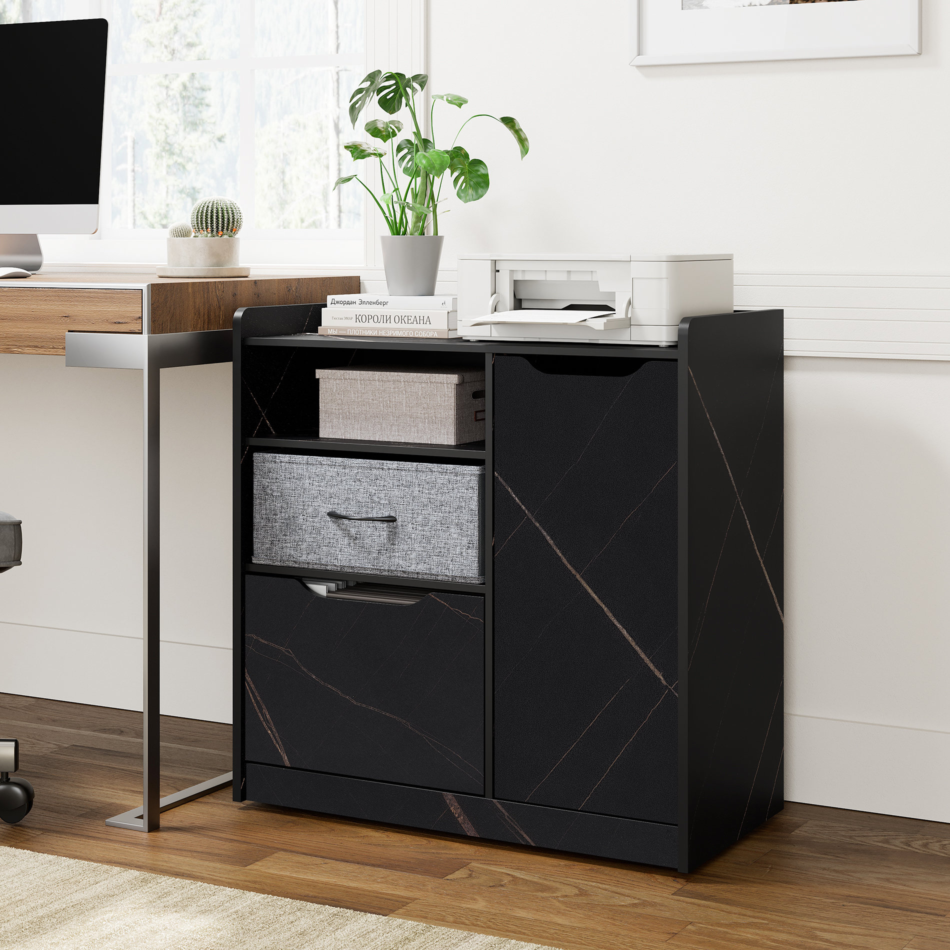 Wade Logan 2 - Drawer 3 - Shelf Filing Storage Cabinet & Reviews ...