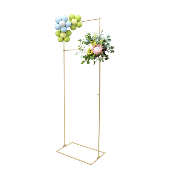 YXSUN 20.87x12.6x61.02in Wedding Arch Stand with Bases,Easy Assembly ...