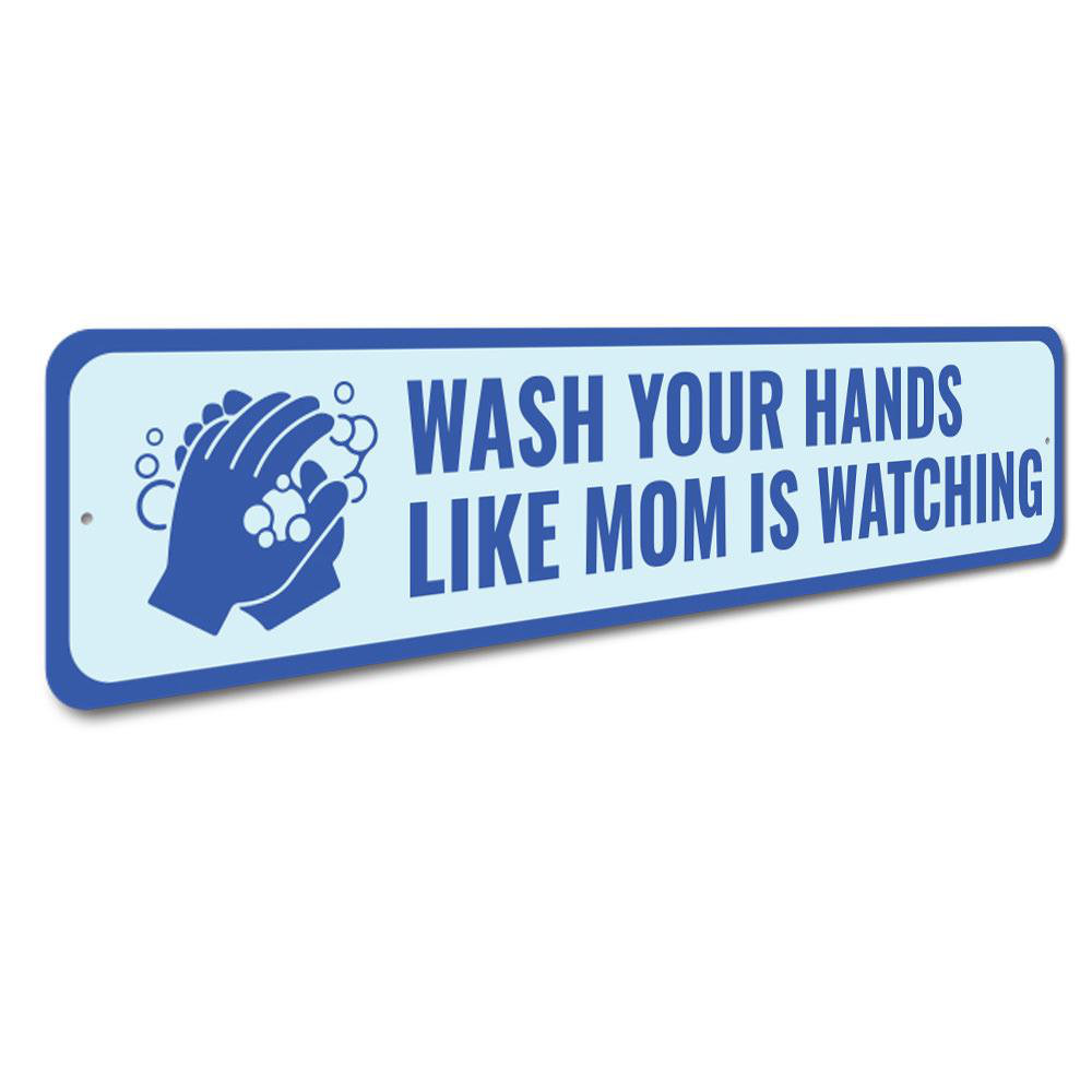 Lizton Sign Shop, Inc Hand Washing Aluminum Sign | Wayfair
