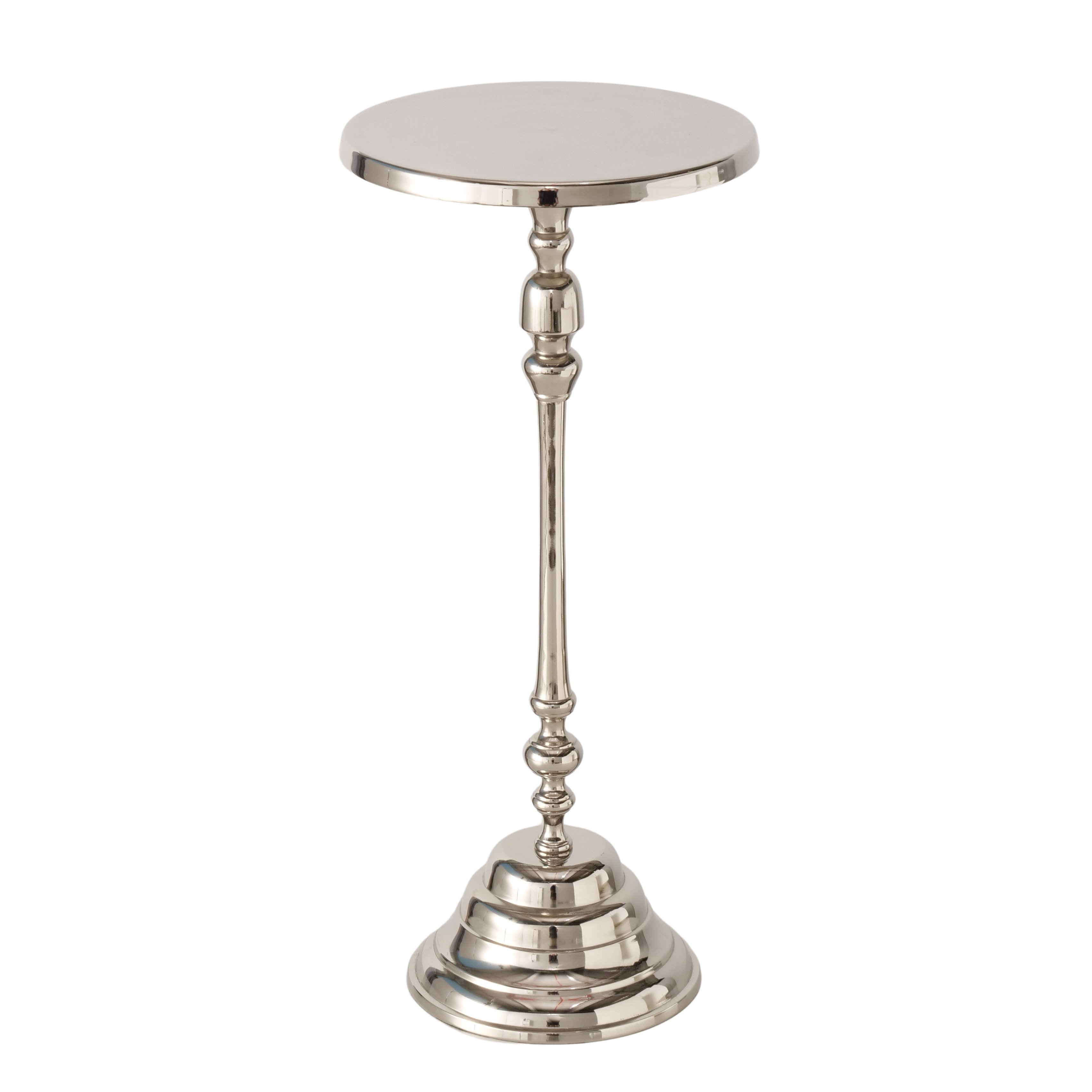 House of Hampton Round Silver Cocktail Table, 23 Inches - Wayfair Canada