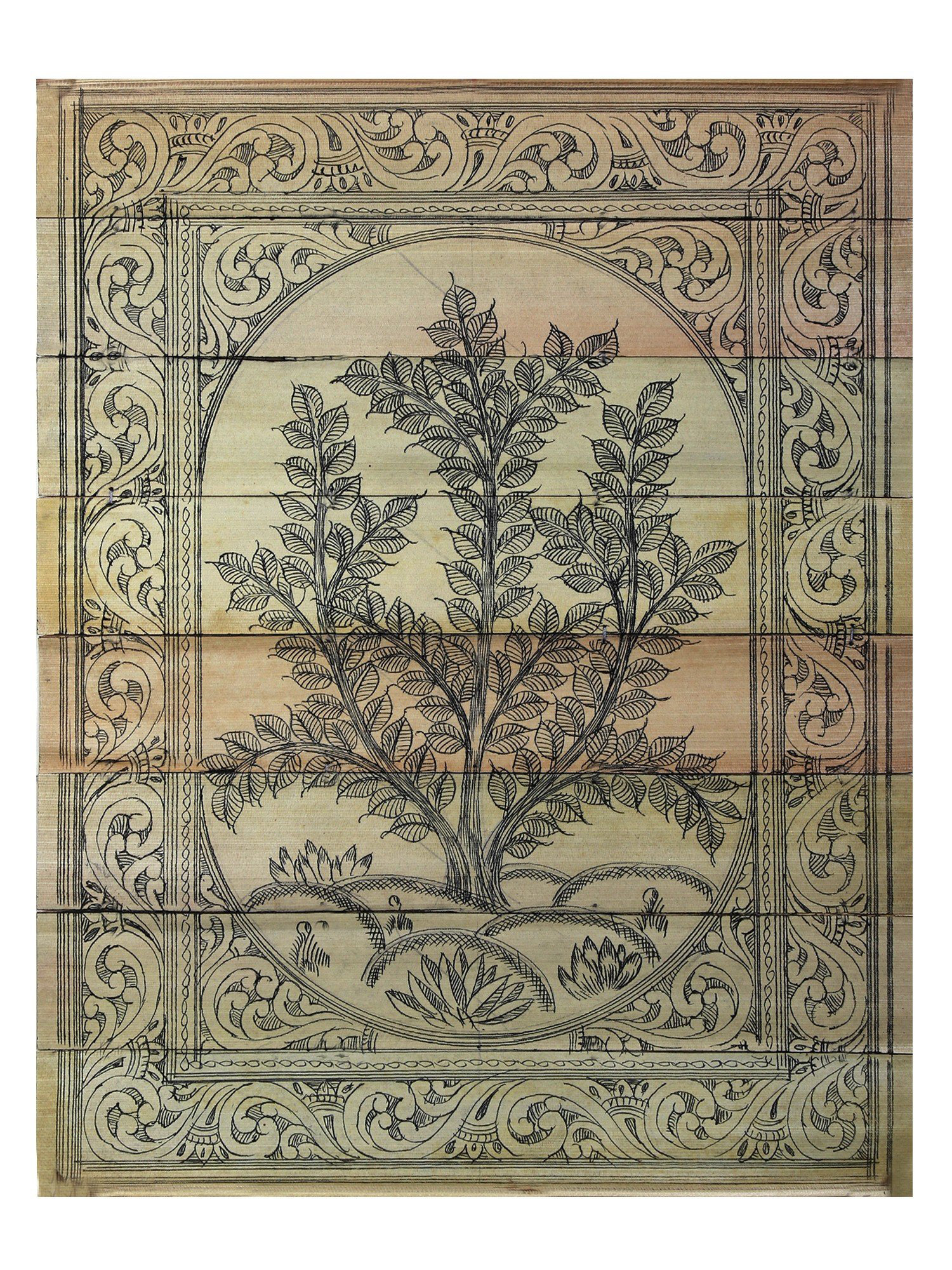 Red Barrel Studio The Sacred Fig (Peepal) | Tala Patta Chitra Artworks ...