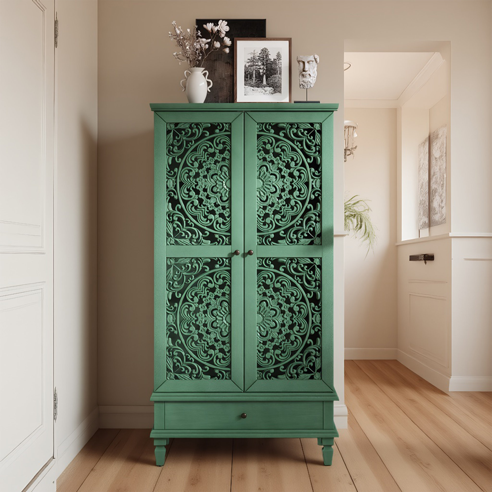 Astoria Grand Tall Storage Cabinet - Wayfair Canada