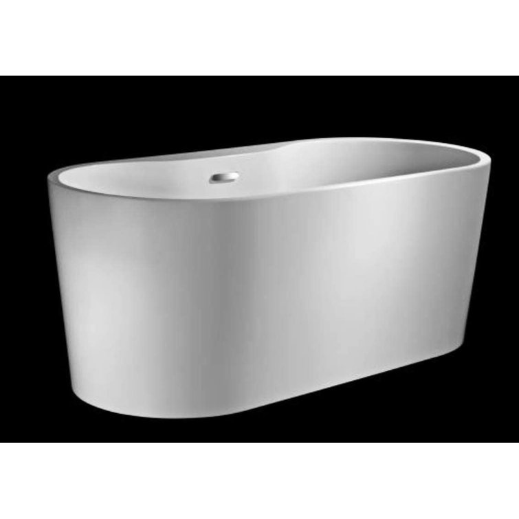 Carver Tubs 72'' x 36'' Freestanding Soaking Acrylic Bathtub | Wayfair