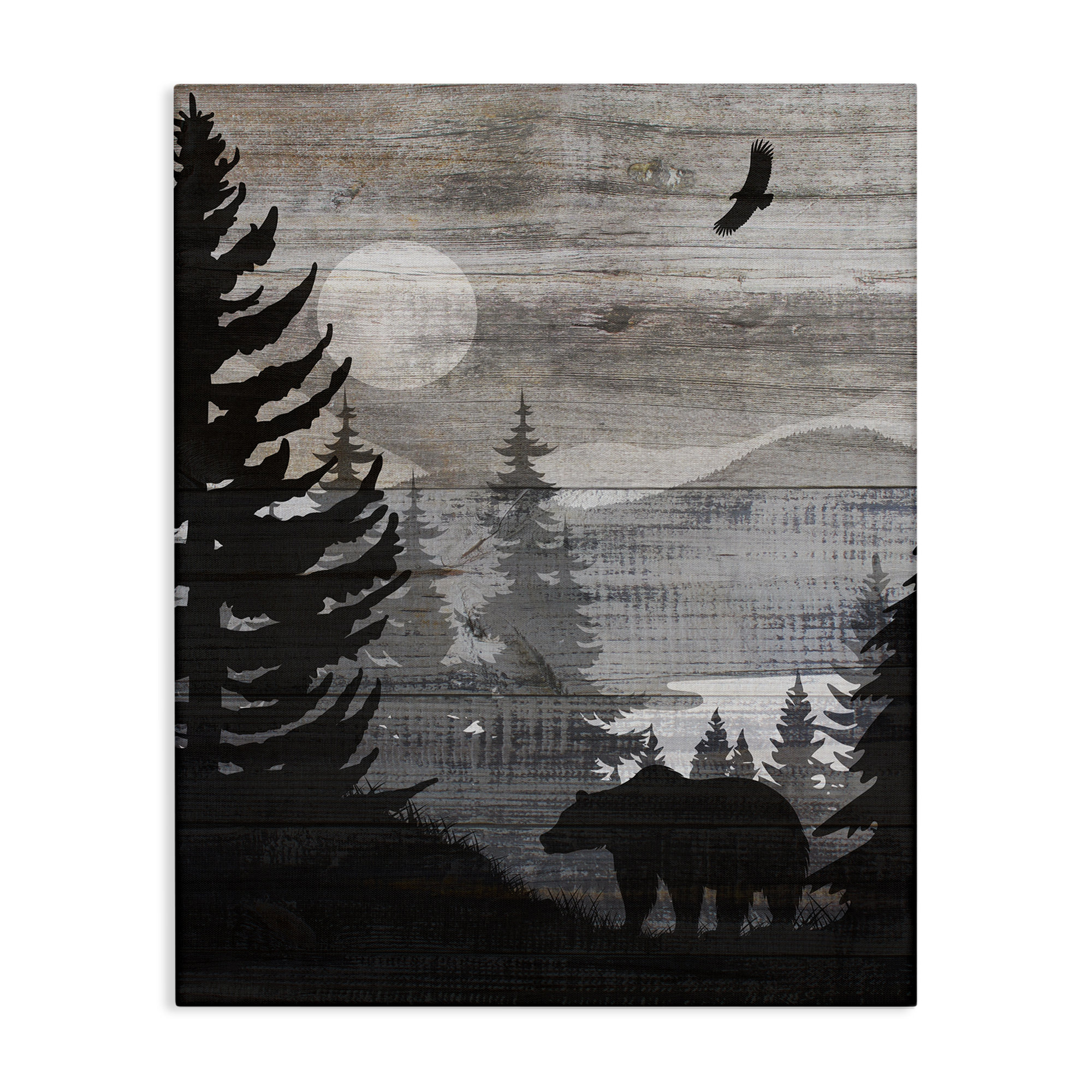 Dakota Fields Rustic Woodland Evening Canvas, design by Susan Arnot ...