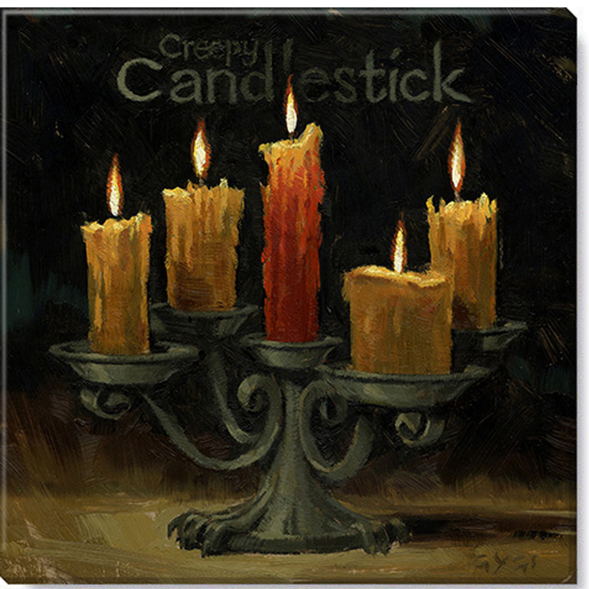 Darren Gygi Home Collection Creepy Candlestick Giclee Wall Art | Wayfair