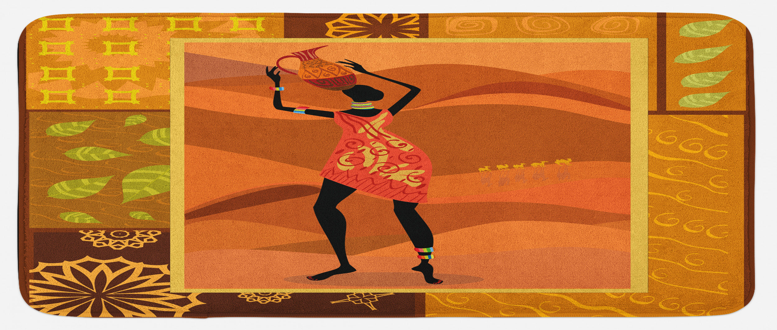 East Urban Home Frame With Natural Autumn Elements Native Girl With ...